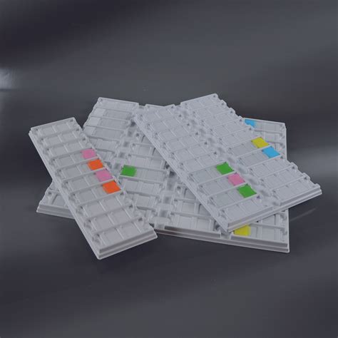 Microscope Slides Tray 20 Spaces White Colour Each Trafalgar Scientific
