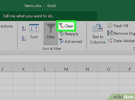 How To Remove And Clear Filters In Excel All Column