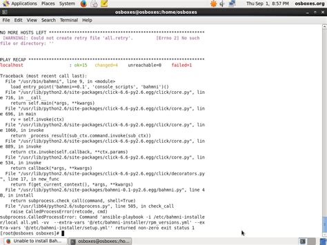 unable to install bahmni in centos 6 8 bahmni openmrs talk