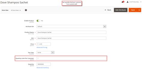 Magento Limit Product Quantity Per Customer Extension
