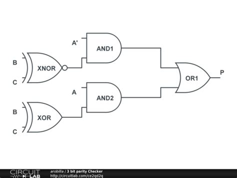 design a 3 bit odd parity generator