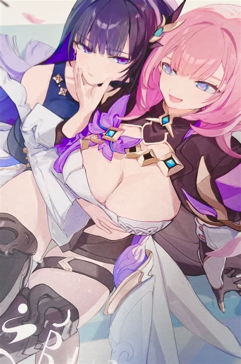 Raiden Mei Elysia And Elysia Honkai And More Drawn By Roena Danbooru