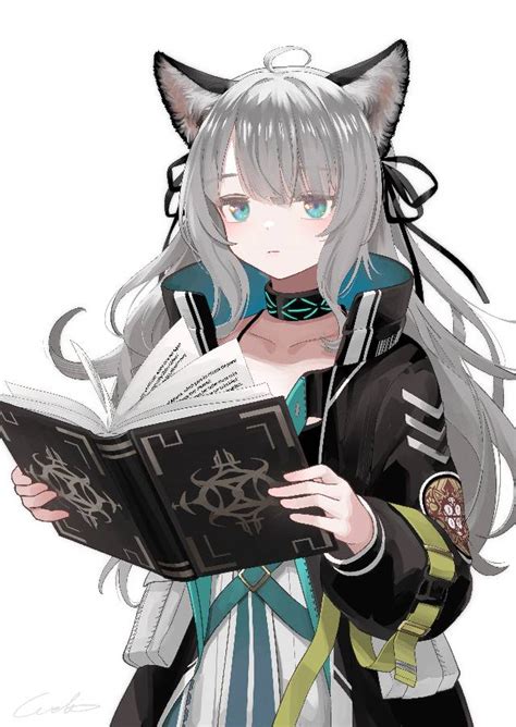 明日方舟 薄绿 兽耳 敏特图片 尺寸2508x3541 BoBoPic
