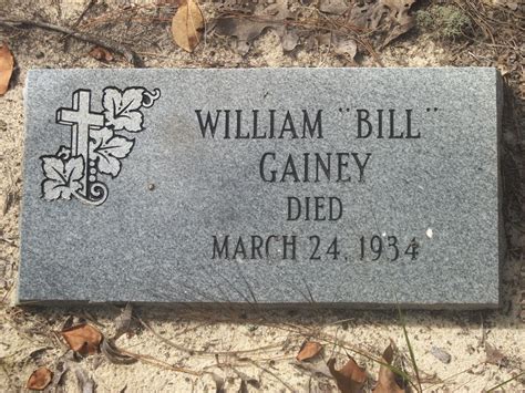 William Angus “bill” Gainey Unknown 1934 Find A Grave Memorial