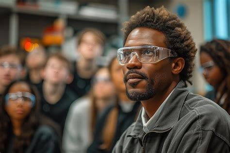 Premium Photo Educational Science Demonstration Physics Teacher And