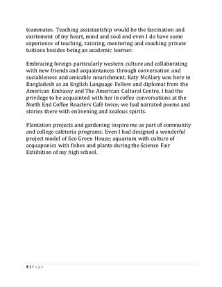 Cv Resume And Personal Thesis Statement DOCX