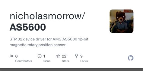 Github Nicholasmorrowas5600 Stm32 Device Driver For Ams As5600 12