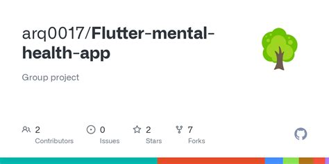 Github Arq0017flutter Mental Health App Group Project