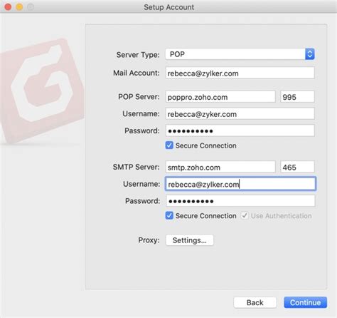 Configure Zoho Mail In Foxmail POP