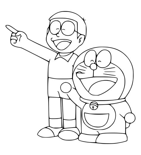 Nobita Ja Doraemon Värityskuva Lataa Tulosta Tai Väritä Verkossa Ilmaiseksi