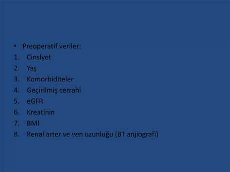 Robot Assisted Laparoscopic Donor Nephrectomy Vs Standard Laparoscopic Donor Nephrectomy Ppt