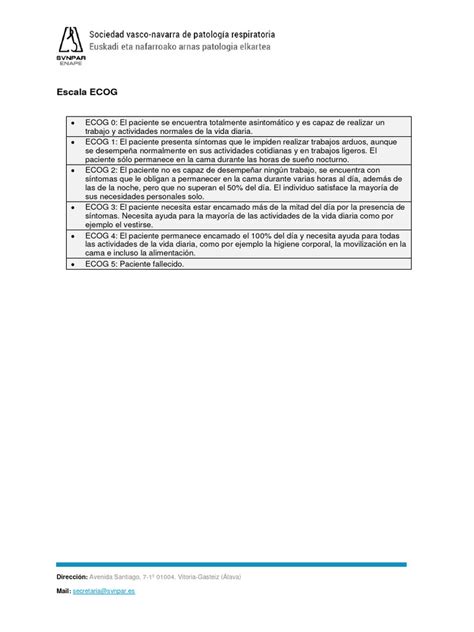 Escala Ecog Pdf