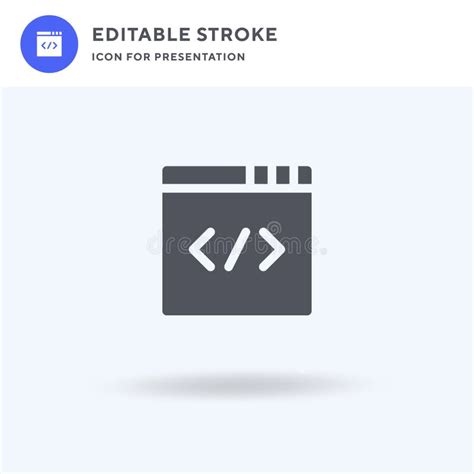 Html Icon Vector Filled Flat Sign Solid Pictogram Isolated On White