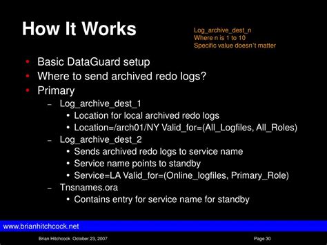 Ppt Oracle Dataguard Concepts And Architecture Powerpoint