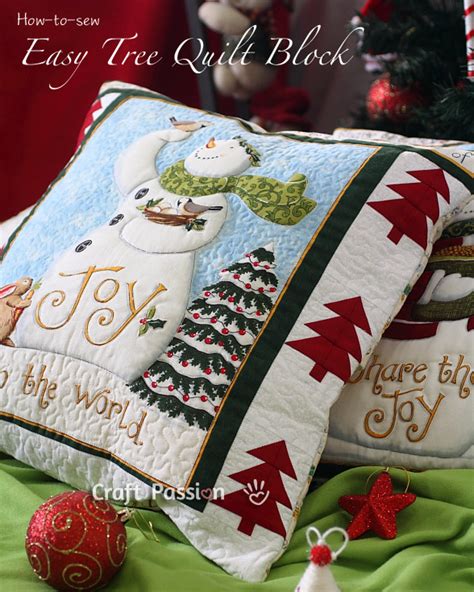 Tree Quilt Block Free Quilt Pattern Craft Passion