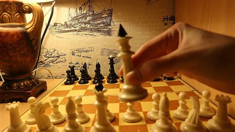 [АСМР] Расставляю шахматные фигуры на доске шёпот Youtube