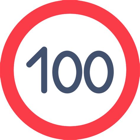 speed limit generic color fill icon