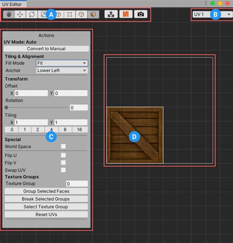 UV Editor Window ProBuilder