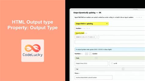 Html Output Tag Displaying Calculation Results Codelucky