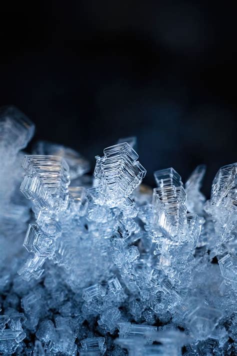 Ice Crystal Wallpaper Ice Crystals Teal Blue Crystals Frost Glass