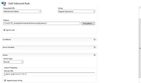 Iis 8 Url Rewriting All Pages Into One Page Stack Overflow