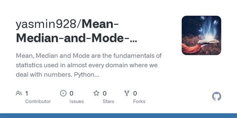 GitHub Yasmin Mean Median And Mode Using Python Mean Median And Mode Are The
