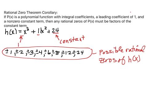 Showme Rational Zero Theorem
