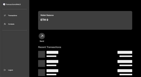 Transactions Web3 Metamask Dashboard Devpost