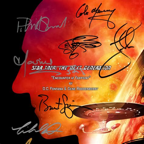 Star Trek The Next Generation Script Limited Signature Edition Rare T