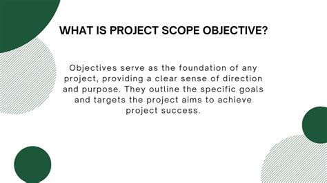 ppt project scope management defining objectives and deliverables