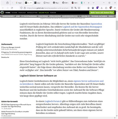 Logitech Squeezebox Ue Eol Logitech Media Server Softwareengel Notes From It And Scm