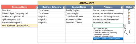 Lead List Template Customer Follow Up Prospect Tracking In Excel
