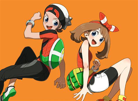 May And Brendan Pokemon And More Drawn By Baeming Danbooru
