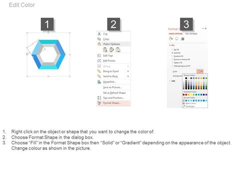 Hexagon Infographic For Six Options Display Powerpoint Template