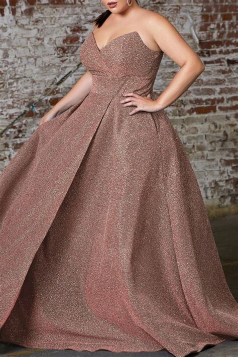 Blue Fashion Sexy Solid Backless Strapless Evening Dress Plus Size