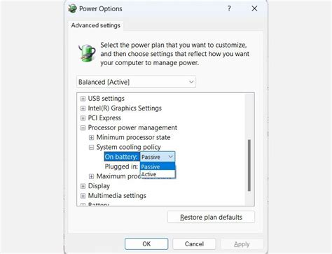 What Is The System Cooling Policy On Windows And How Do You Set It