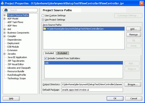 Setting Up Your Jdeveloper Workspace And Projects 11g Release 4 1114