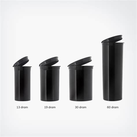 Plastic Pop Top Drams — Alegar