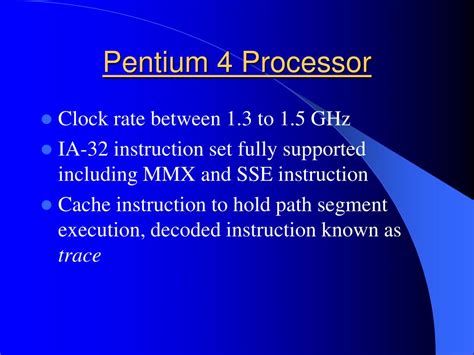 Ppt Introduction To Pentium Processor Architecture Powerpoint