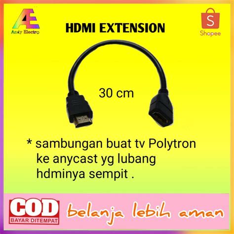 Jual Kabel Hdmi Extension Male To Female Sambungan Hdmi Extension