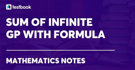 Sum Of Infinite Gp When R ≥ 1 And R