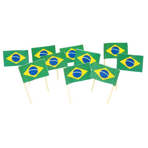Brazilian Flag Toothpicks Brazil Theme Party Decorations And Supplies