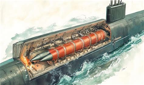 An Illustration Of A Submarines Vertical Launch System Premium Ai Generated Image