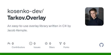 Github Kosenko Devtarkovoverlay An Easy To Use Overlay Library