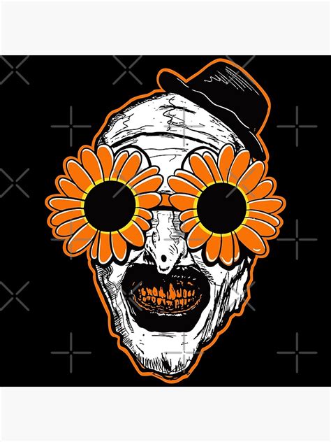 Sunflower Sunglasses Horror Clown Movie Art Terrifier 2 Art Print For Sale By Betterdaze