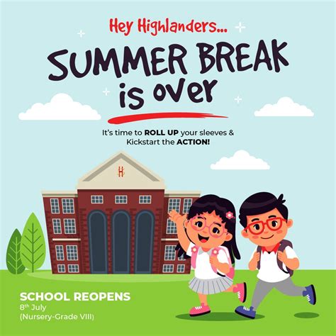 Highlanders School Are Reopening After Summer Vacation Get Back Into