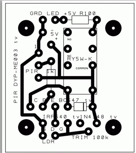 Pir Motion Sensor Circuit