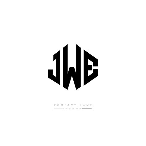Jwe Letter Logo Design With Polygon Shape Jwe Polygon And Cube Shape Logo Design Jwe Hexagon