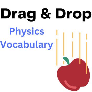 Drag Drop Physics Vocabulary By It S All Science TPT