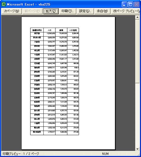 Excel Vbaで指定ページ以内に印刷が入るように設定する｜横方向と縦方向をそれぞれセット